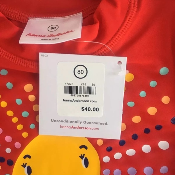 Hanna Andersson | Swim | Hanna Andersson Girls Red Rash Guard Size 8 ...